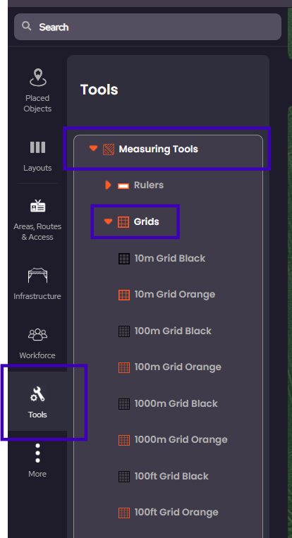Grids and Measuring Tools