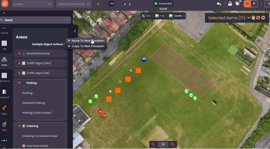 Multi-select objects